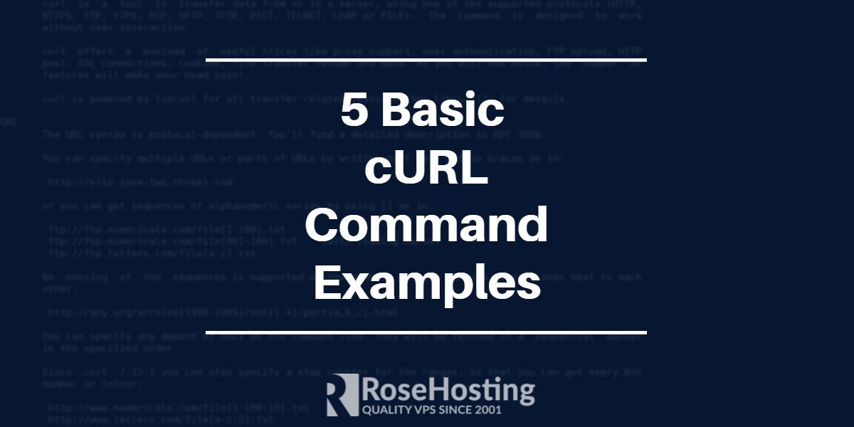 5 Basic Curl Command Examples You Can Run On Your Linux Server Linux