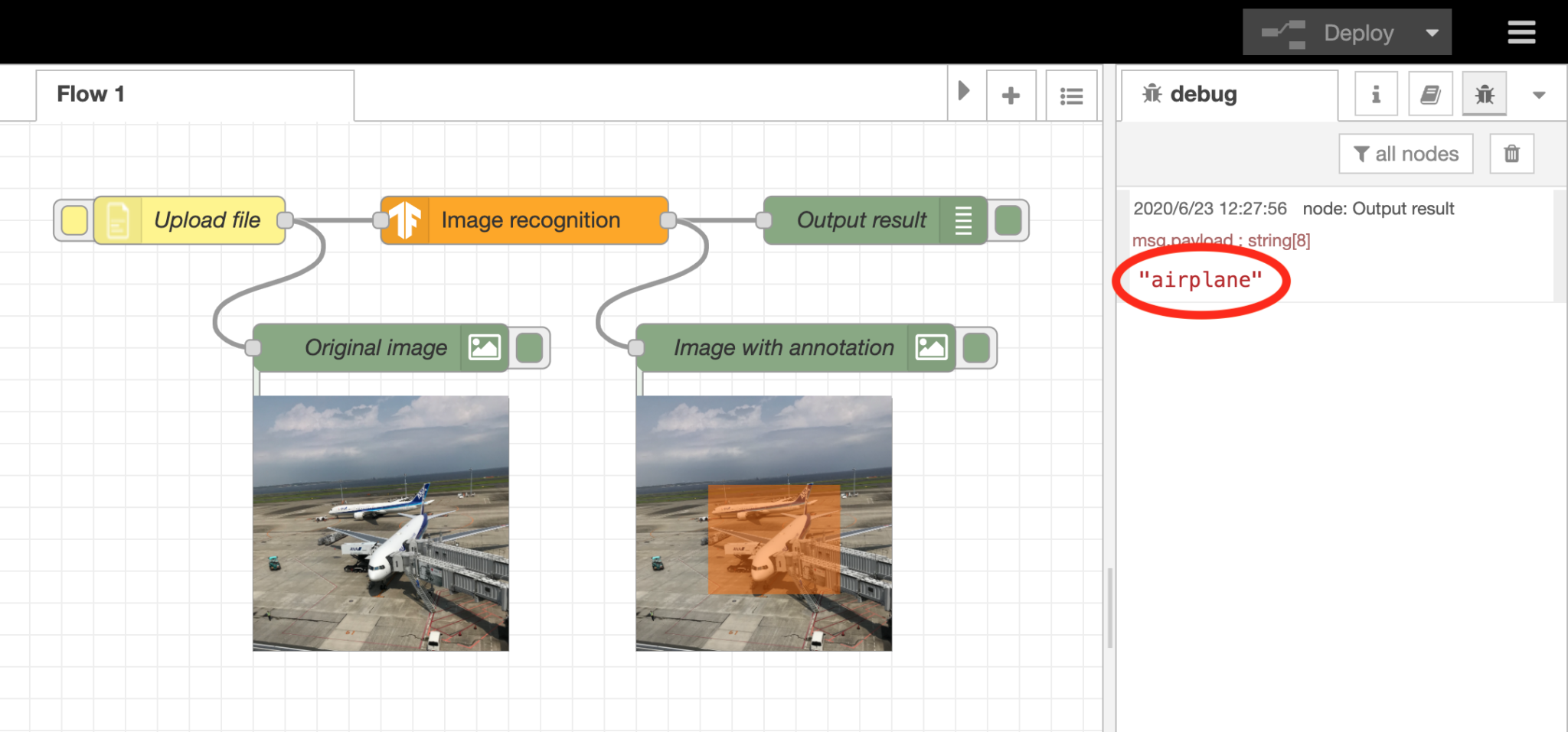 Using Tensorflowjs And Node Red With Image Recognition Applications