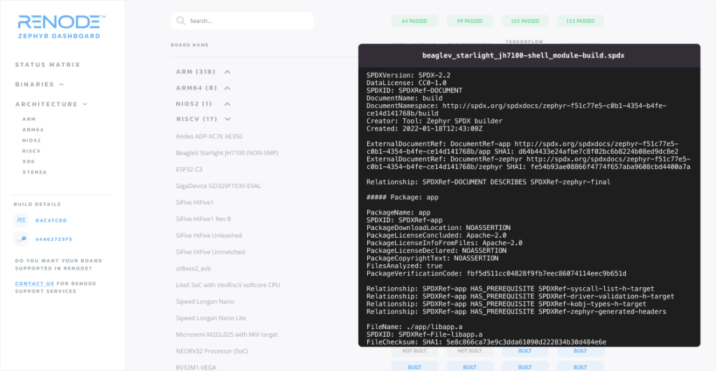 Enhancing Supply Chain Security for Embedded Systems: Renode Dashboard for Zephyr RTOS Adds New ...