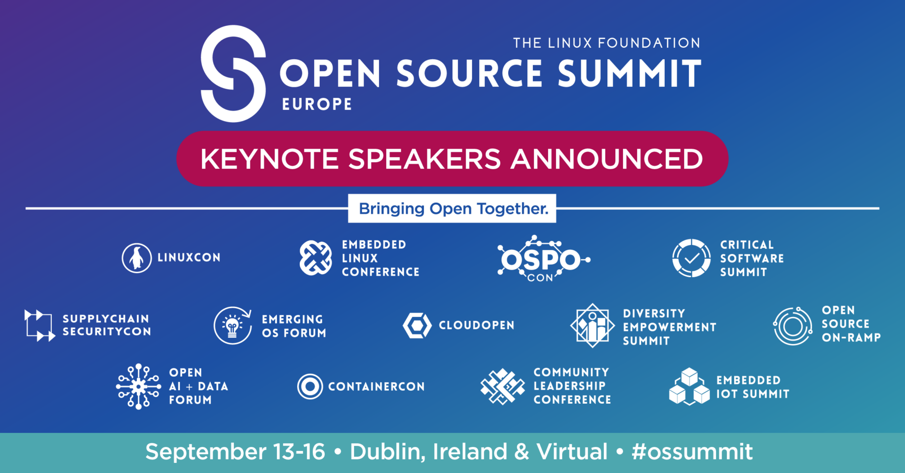 The Linux Foundation Announces Keynote Speakers for Open Source Summit ... The Linux Foundation Announces Keynote Speakers for Open Source Summit ...