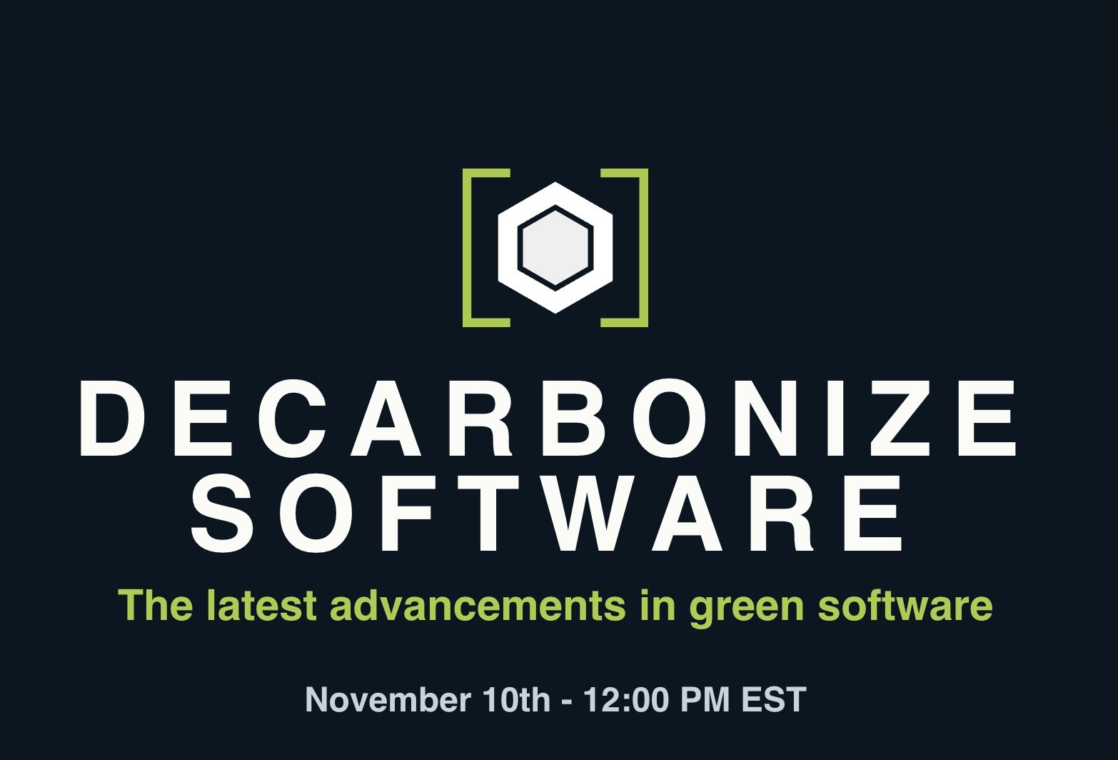 Register for the Green Software Foundation's Decarbonize Software Event on November 10 - Linux.com