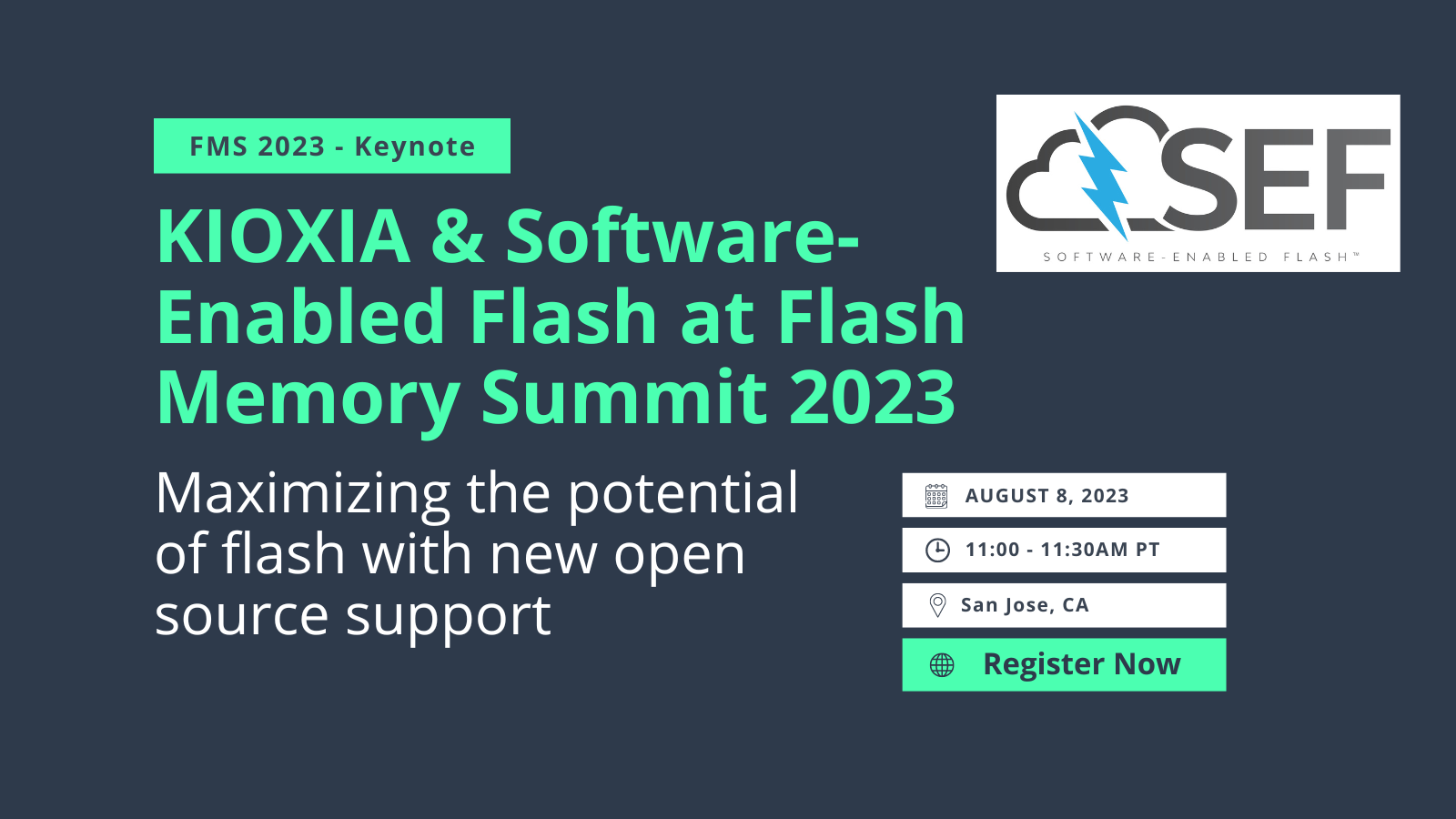 Software-Enabled Flash at Flash Memory Summit 2023 - Linux.com
